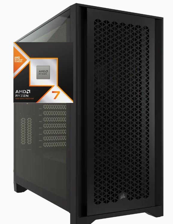 Custom-Made Gaming Barebones PC with AMD Ryzen 7 9800X 3D